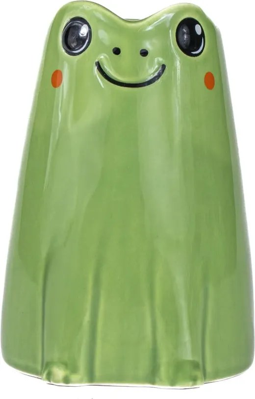 Zelená keramická váza (výška 10 cm) Frog Mini – Sass &amp; Belle