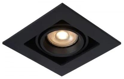 LUCIDE CHIMNEY Recessed spotlight GU10 50W Square Black bodové svítidlo, bodovka