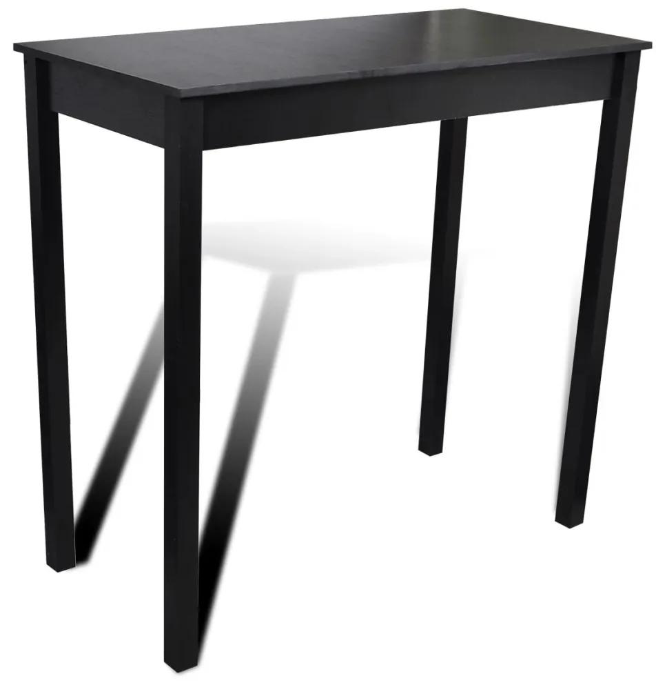 Barový stůl a 4 barové židle | černá