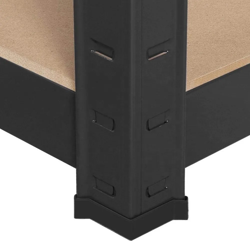 TRENDIE Regál černý 180x90x40cm