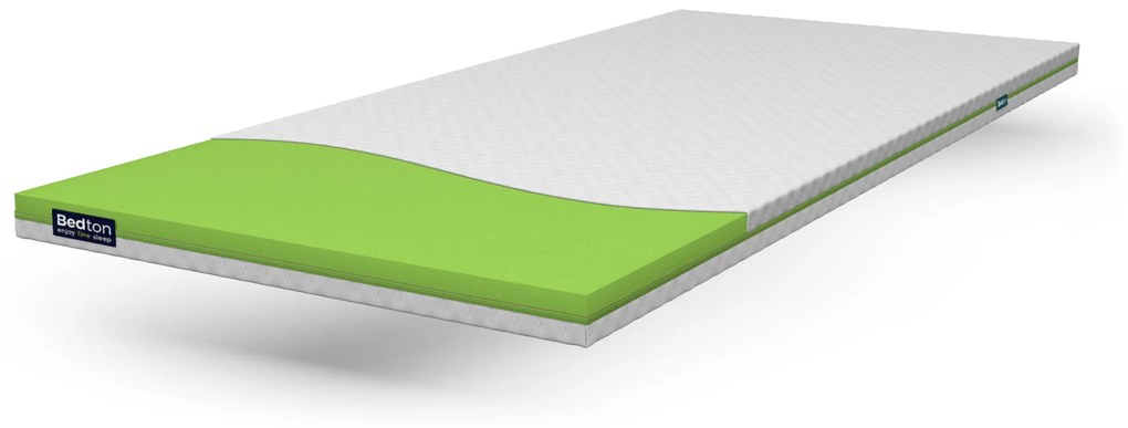 Matrace BEDTON TOPPER MEMORY MEDIUM  100x190x7 ALOE VERA podšitý rounem