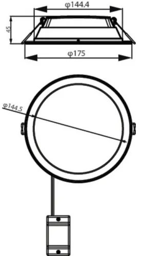 Podhledové LED svítidlo Philips DN065B G4 LED12/840 12W průměr 150mm 4000K neutrální bílá