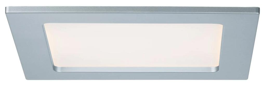Zapuštěné světlo Paulmann Vestavný panel LED hranaté 12W 2700K Chrom mat IP44 920.80 P 92080 92080