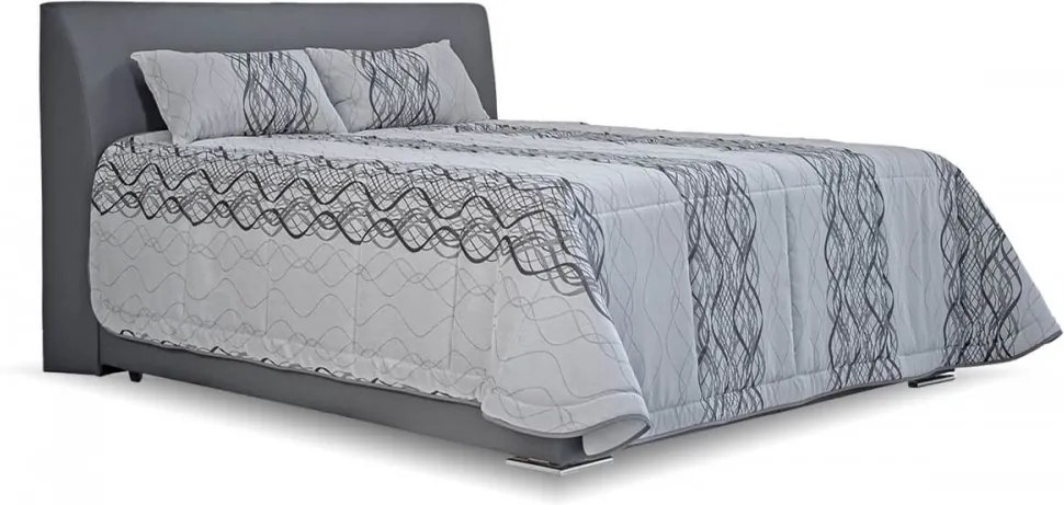 Čalouněná postel Hellen, s úložným prostorem, 180x200, šedá BLANÁŘ