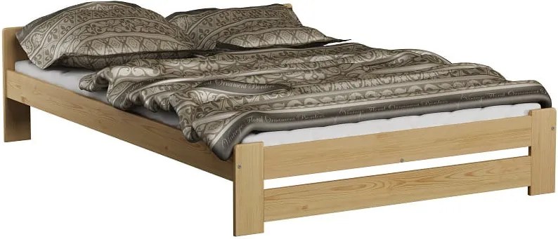 ImportWorld Dřevěná postel Viktor 180x200 + rošt ZDARMA (Barva dřeva: Borovice)