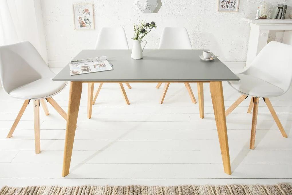 Designový jídelní stůl Sweden, 120 cm, šedý