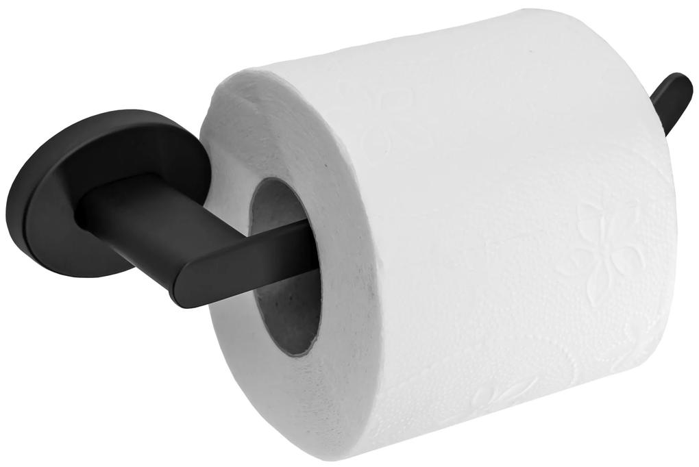 Držák na toaletní papír REA 01 černý mat