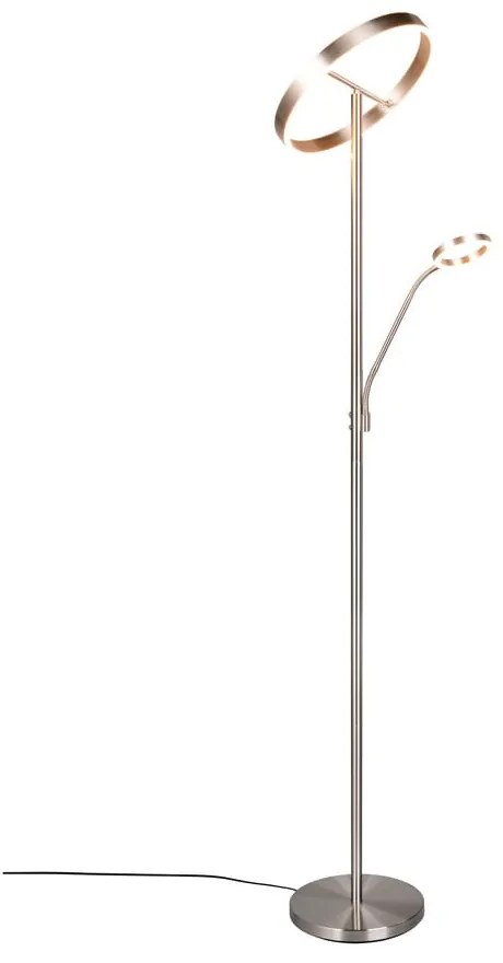 LED stojací lampa ve stříbrné barvě (výška 180 cm) Willis – Trio