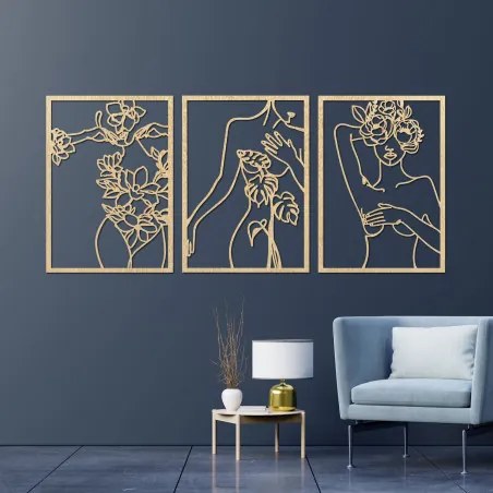 Elegantní nástěnná dekorace ženy – Moderní umění do interiéru | SENTOP PR0480