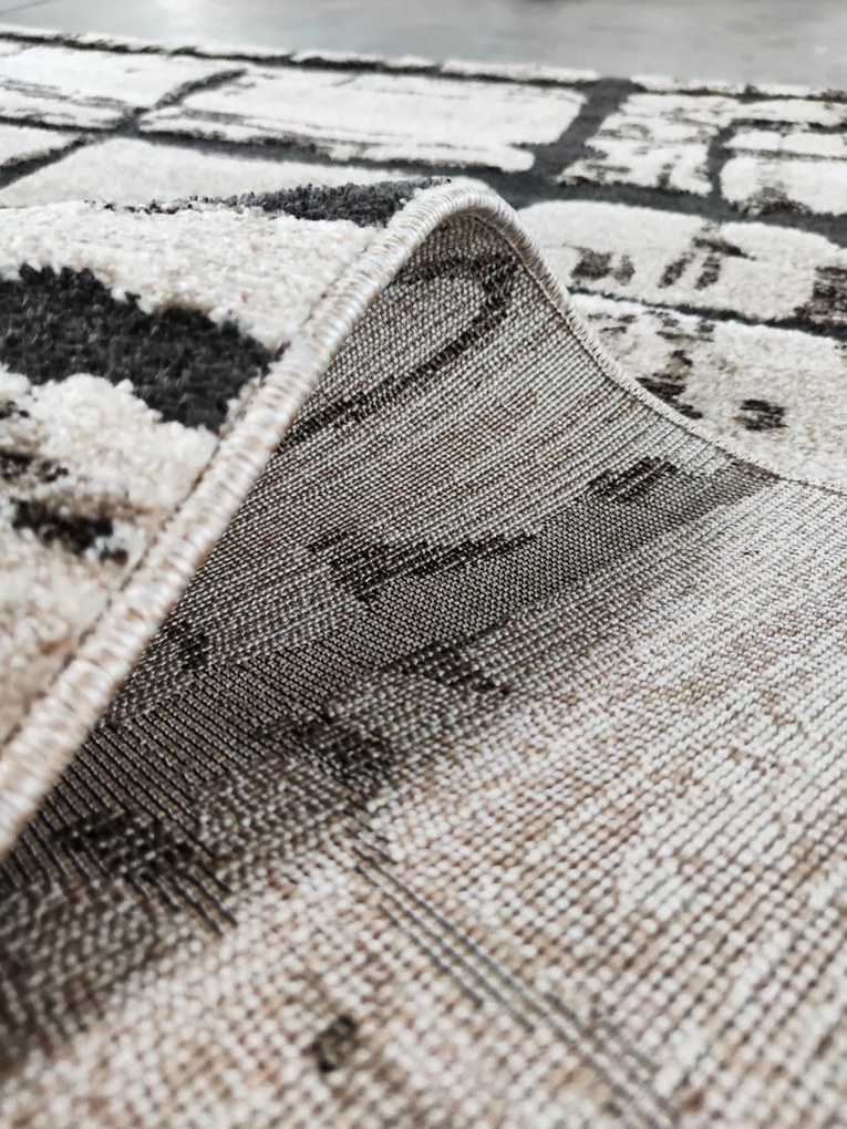 BE Koberec Miami 128 BEIGE - béžový obdélníkový Rozměr: 120x180 cm