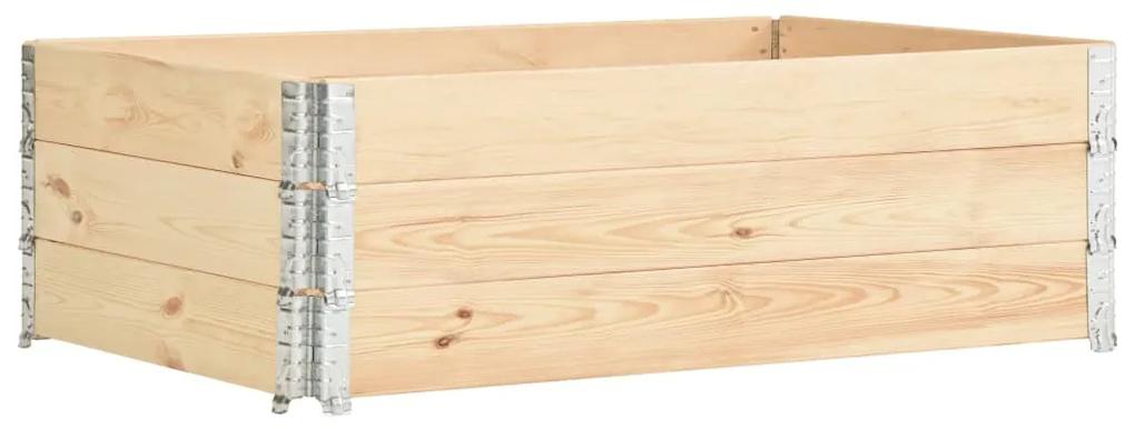 Paletové nástavce 3 ks 50 x 150 cm masivní borové dřevo,  310055