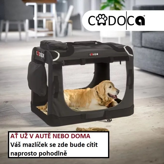 Skládací cestovní box pro psy M, antracitový 109435