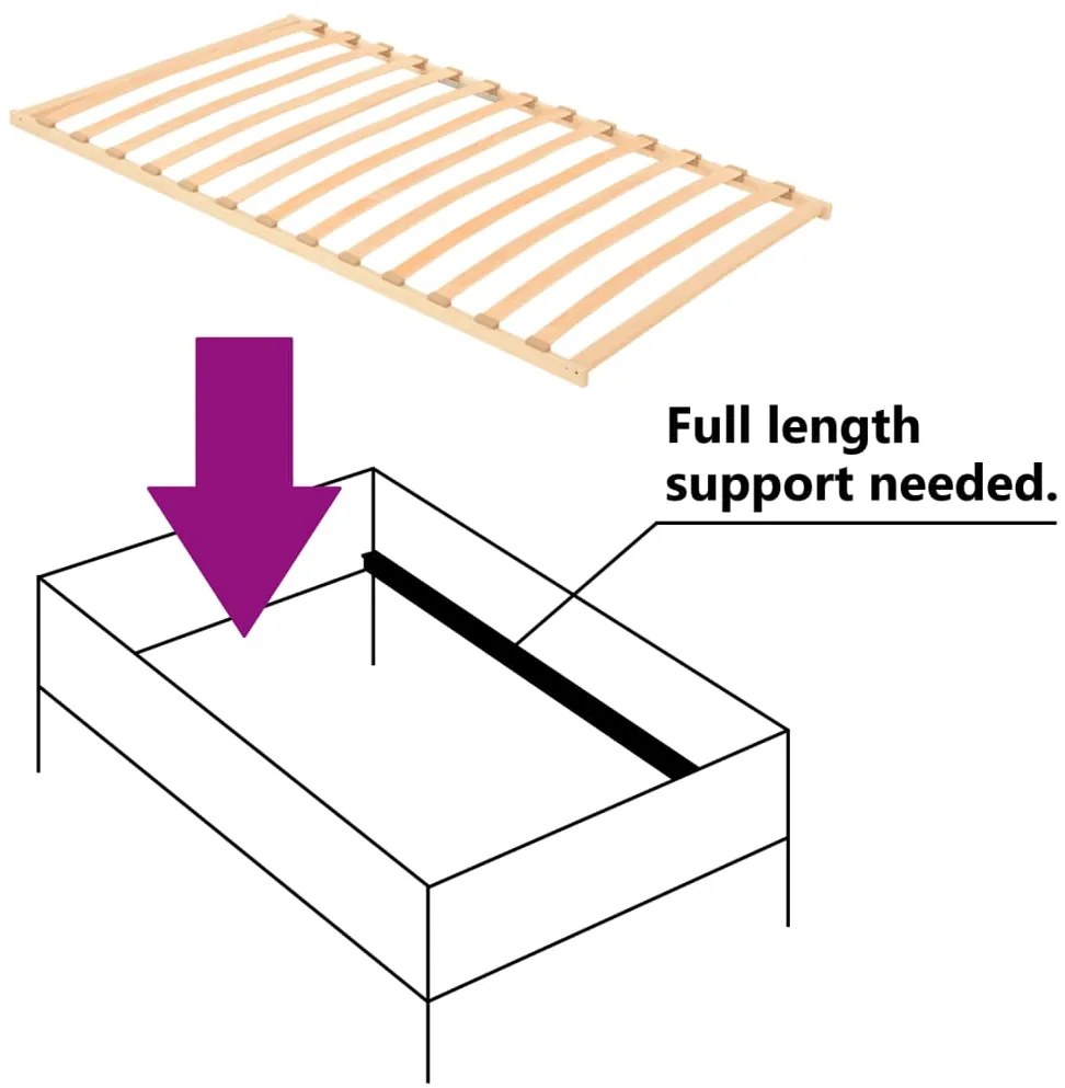 vidaXL Marketos Lamelový rošt postele s 13 lamelami 120 x 200 cm
