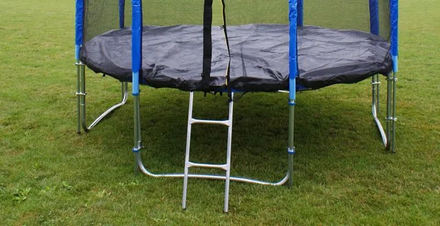 Premium Modrá trampolína 366 cm s ochrannou sítí + žebřík + krycí plachta