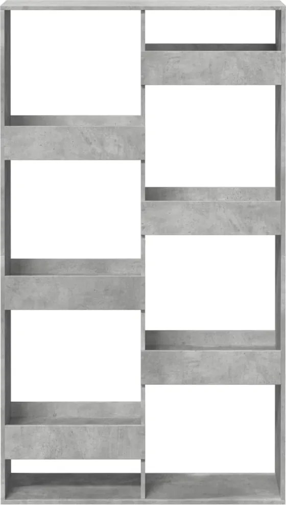 Knihovna betonově šedá 100 x 33 x 175 cm kompozitní dřevo 3309405