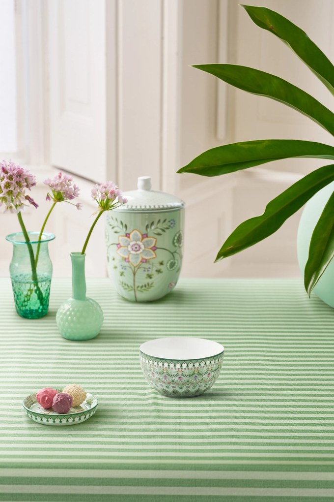 Pip Studio porcelánová miska Lily Lotus Ø12cm, zelená (malá porcelánová mistička na oříšky nebo dip)