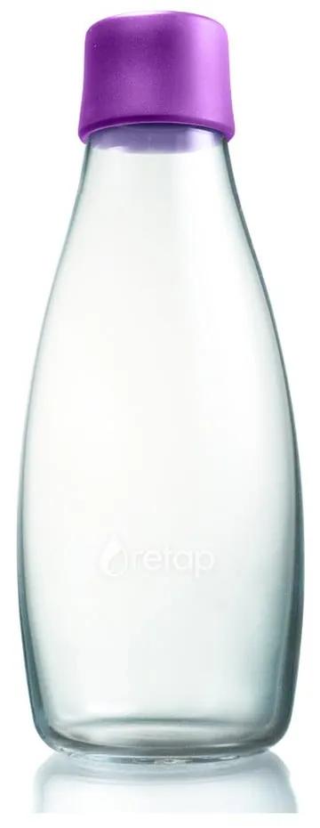 Fialová skleněná lahev ReTap s doživotní zárukou, 500 ml