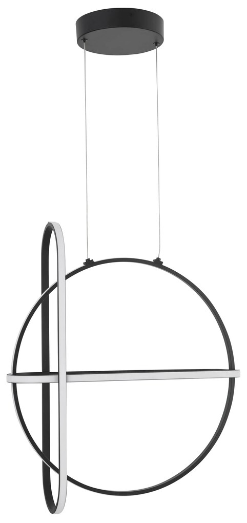 LED lustr Arte 52 černé