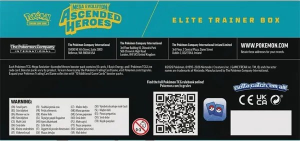 Pokémon TCG: ME02.5 - Ascended Heroes Elite Trainer Box