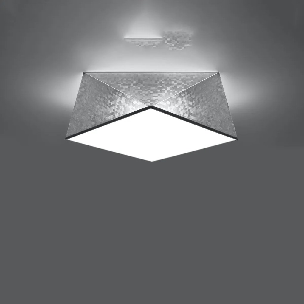 Sollux Lighting Stropní svítidlo HEXA 35 stříbrné