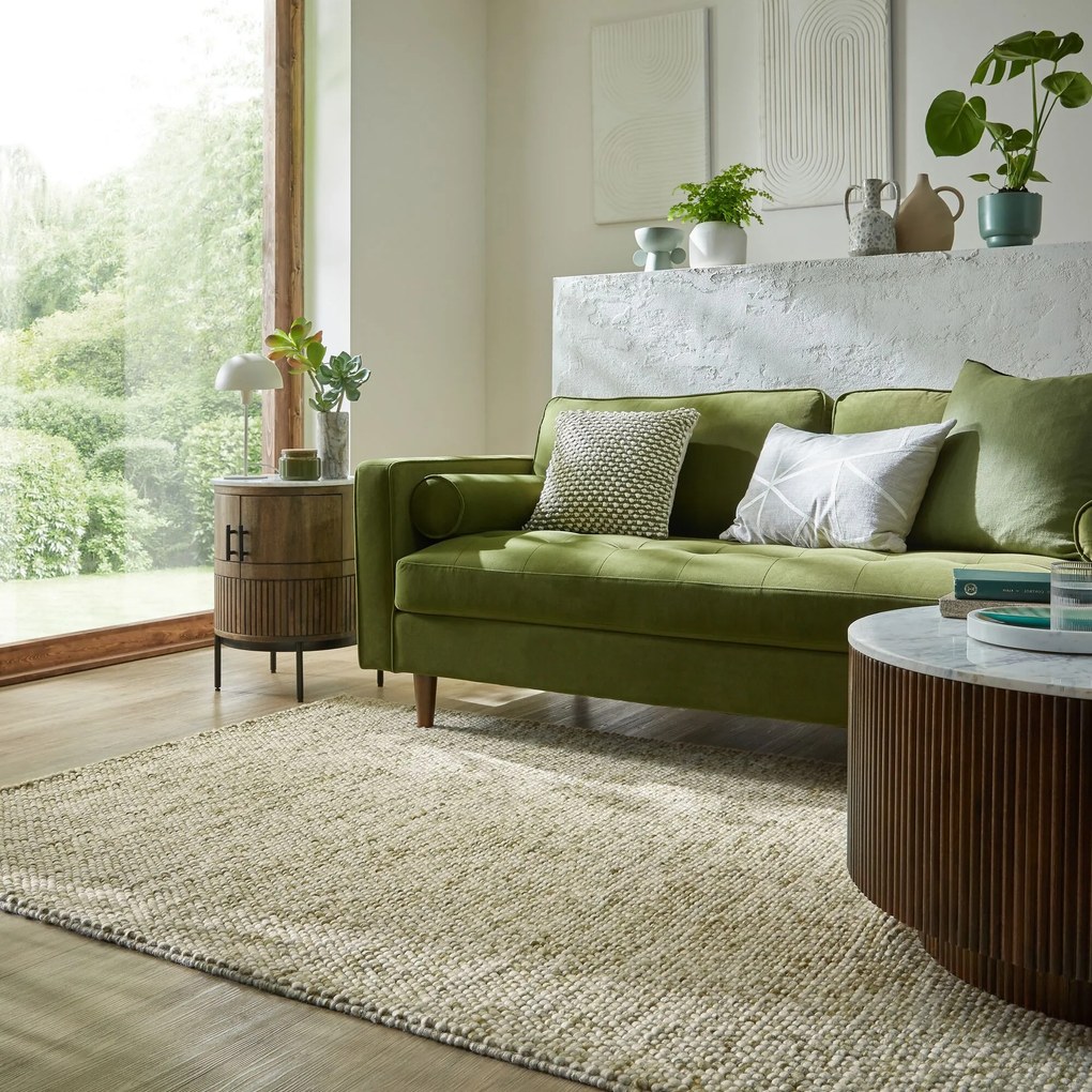Flair Rugs, Ručně tkaný kusový koberec Minerals Green, 160x230, zelená, chodba / předsíň