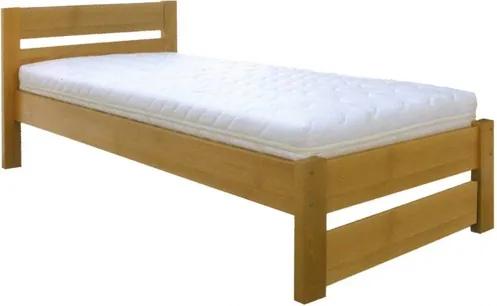 Drewmax Dřevěná postel 100x200 buk LK180 gray