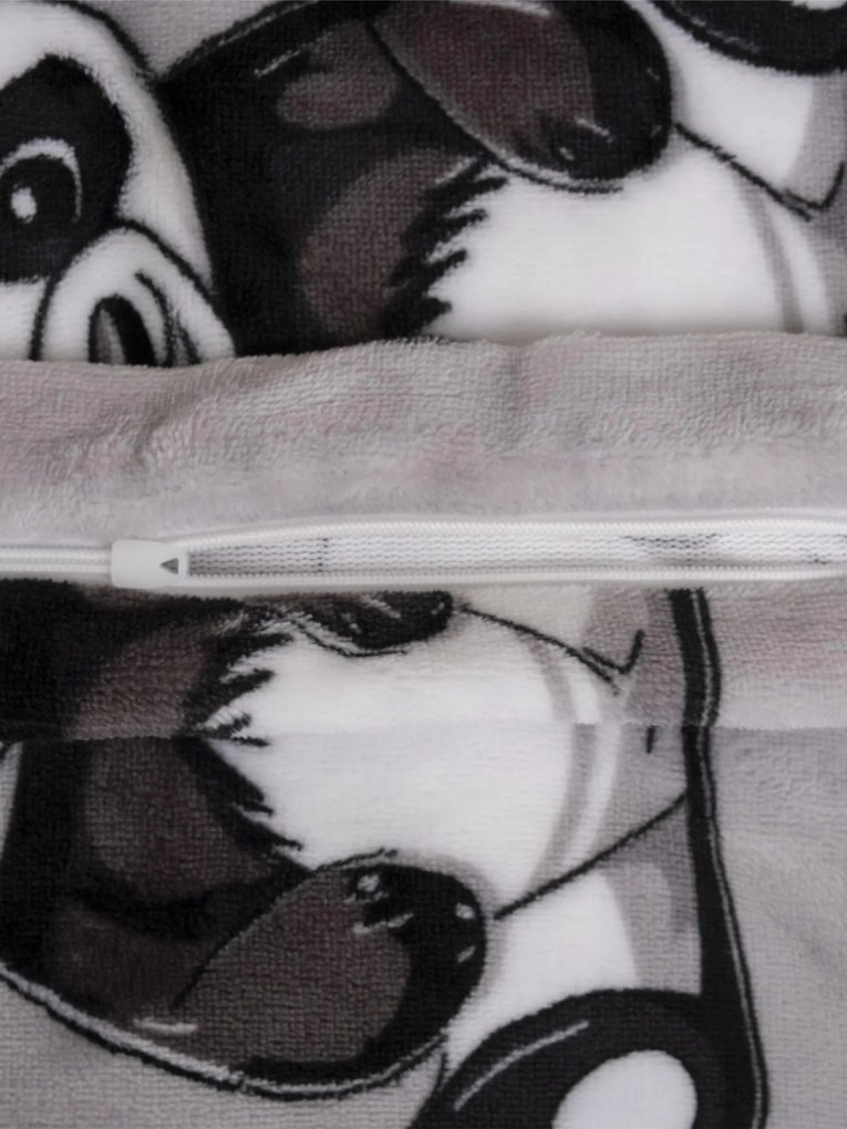 MK Lůžkoviny Mikroplyšové povlečení Exclusive - Panda 140 × 200 cm, 70 x 90 cm