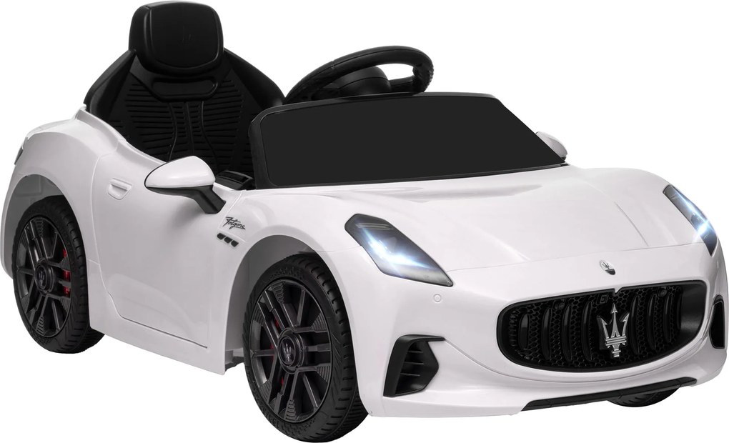 Dětské elektrické auto AIYAPLAY 3+ let Maserati Gran Turismo Folgore s 2 výkonnými motory, 12V baterie, rychlost 3-5 km/h, dálkové ovládání 2.4G, svě…