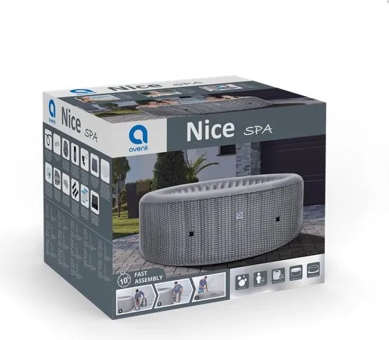 AVENLI NICE jacuzzi SILVER - nafukovací vířivka pro 6 osob