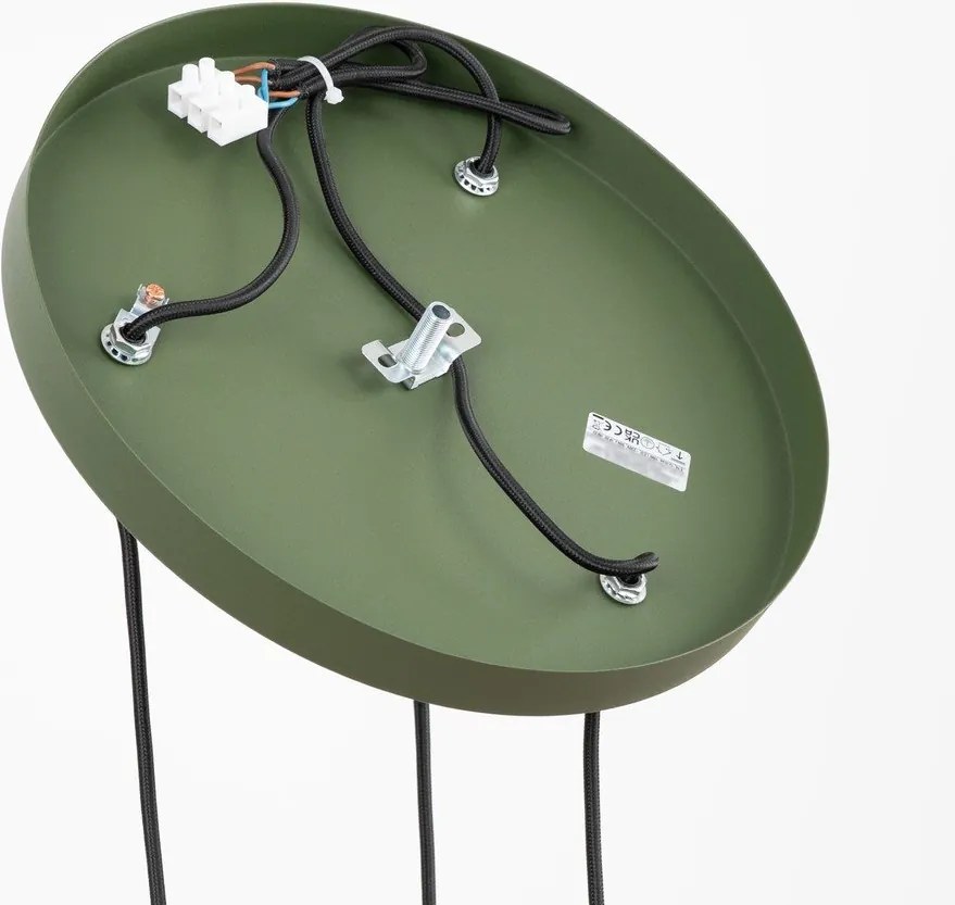 Zelené kovové závěsné svítidlo ø 30 cm Niru – Sollux