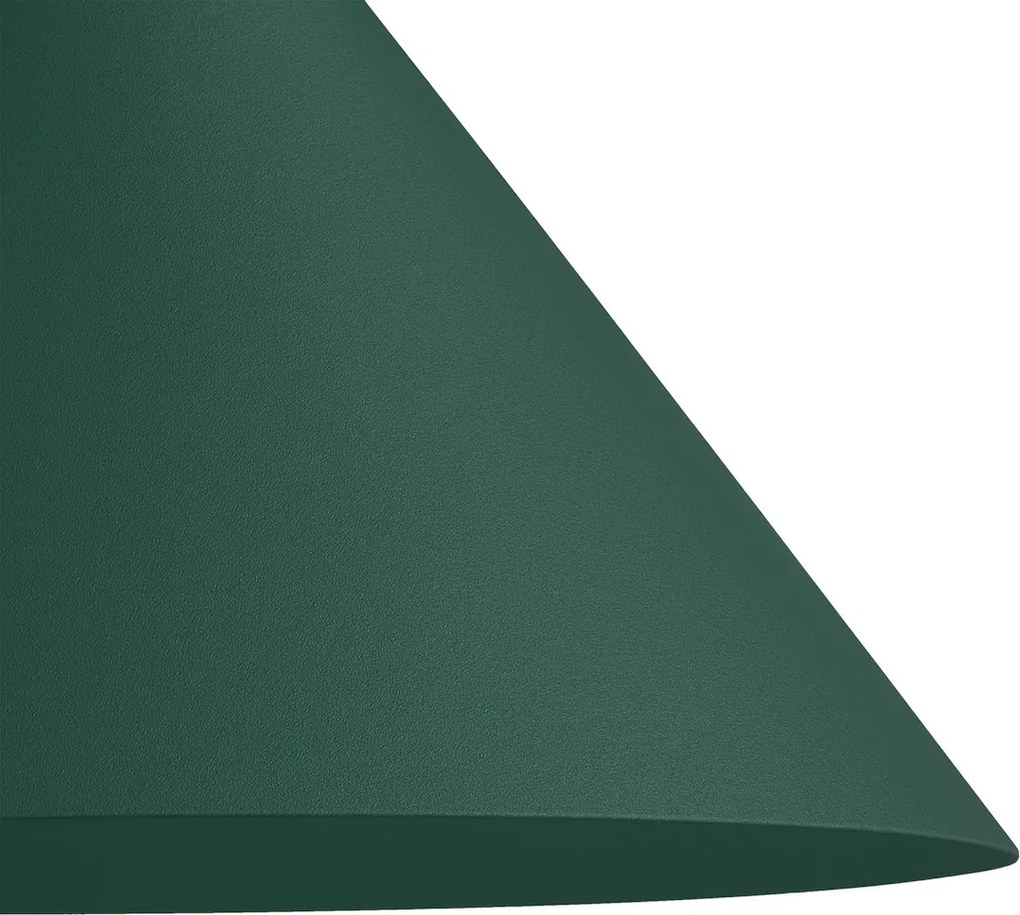 Nástěnné svítidlo Capital, 1x zelené kovové stínítko, (fi 21cm), gr