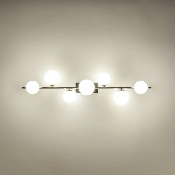 Brilagi - LED Přisazený lustr MILLA 7xG9/3W/230V černý chrom/bílá