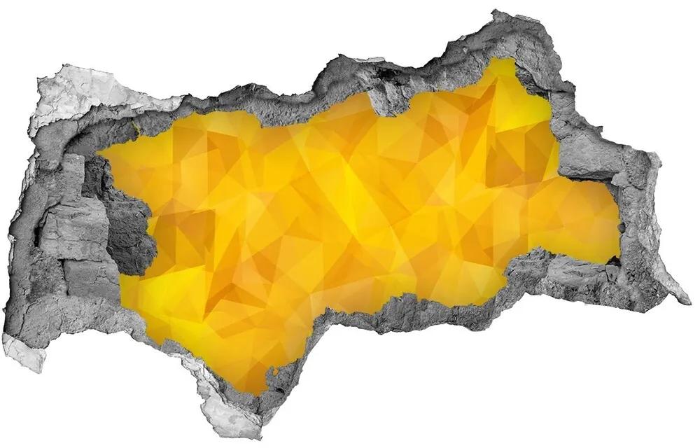 Wallmuralia Samolepící díra zeď Abstrakce trojúhelníky 95x73 cm