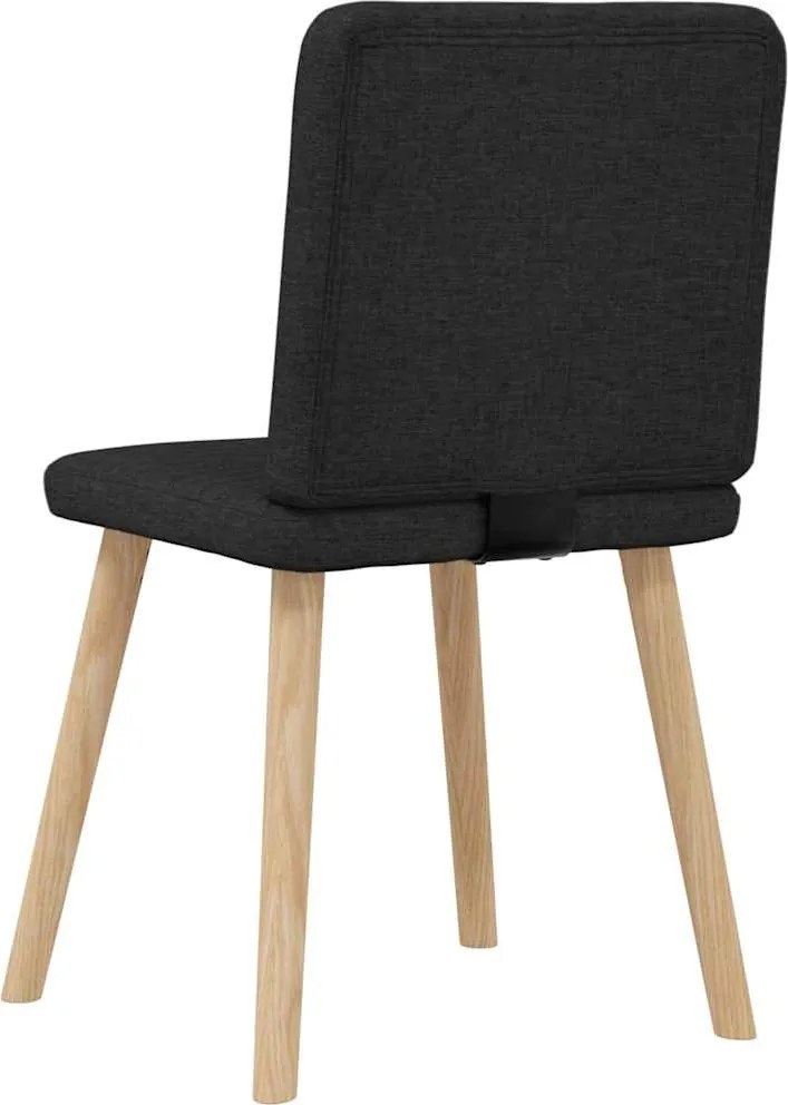 Jídelní židle 4 ks černé textil 3315246