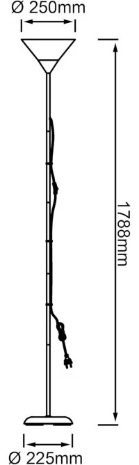 Brilliant G98810/05  Stojací lampa SPARI LED UpLight
