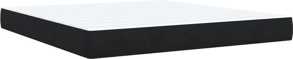Box spring postel s matrací černá 180x200 cm samet 3290974