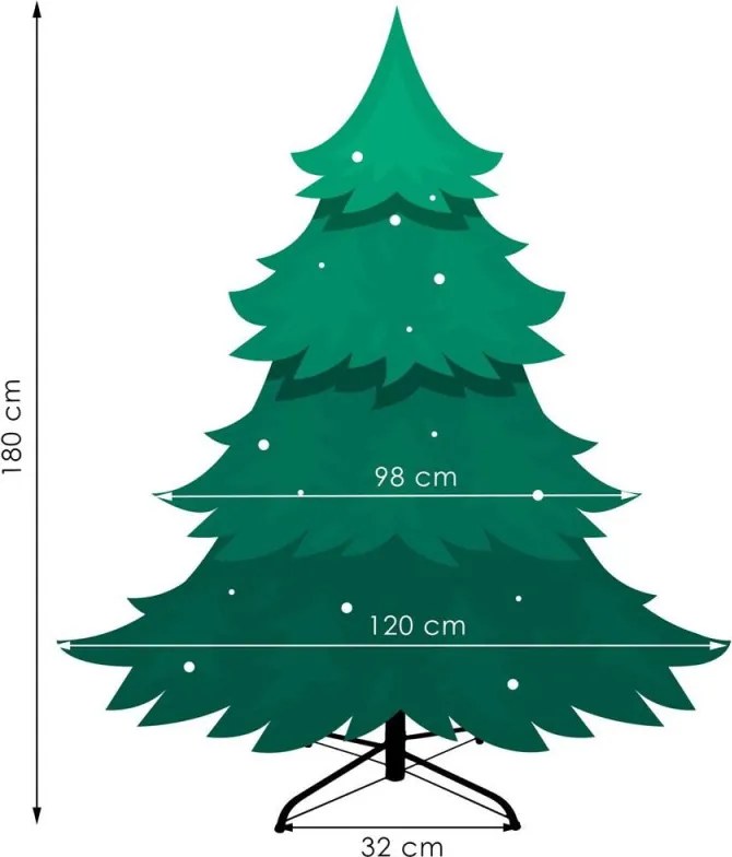 Vánoční stromek Smrk Premium kanadský 180 cm
