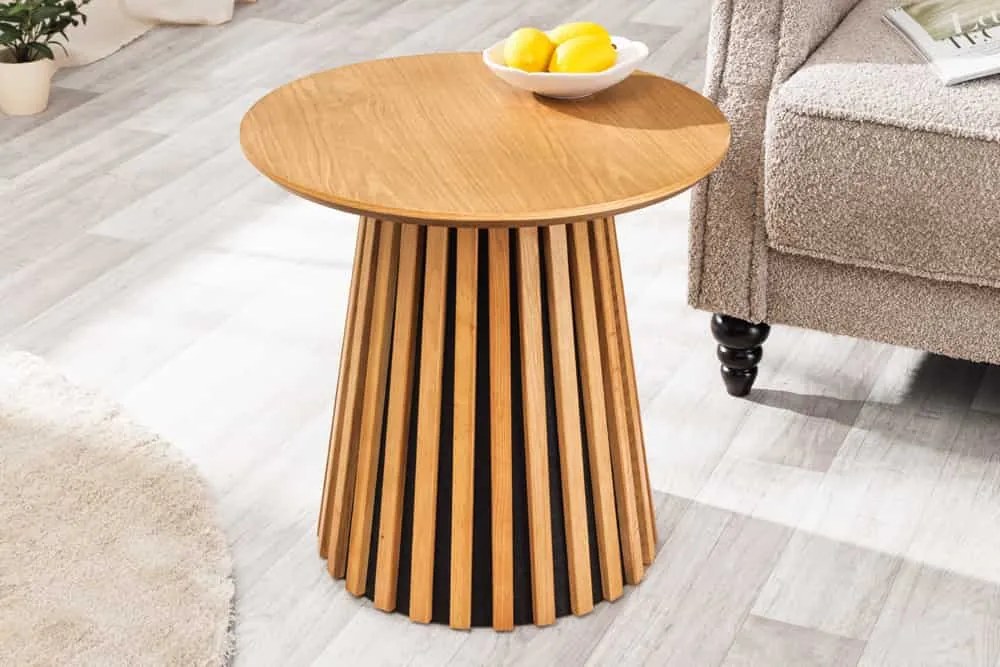 Konferenční stolek Wadeline50 cm dubová dýha