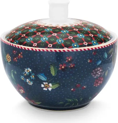 Pip Studio Berry Blues cukřenka 300ml, modrá (porcelánová cukřenka s víčkem 300ml)