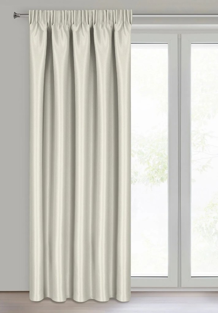 ZATEMŇOVACÍ ZÁVĚS NA PÁSCE SELINA 140X270 CM KRÉMOVÁ