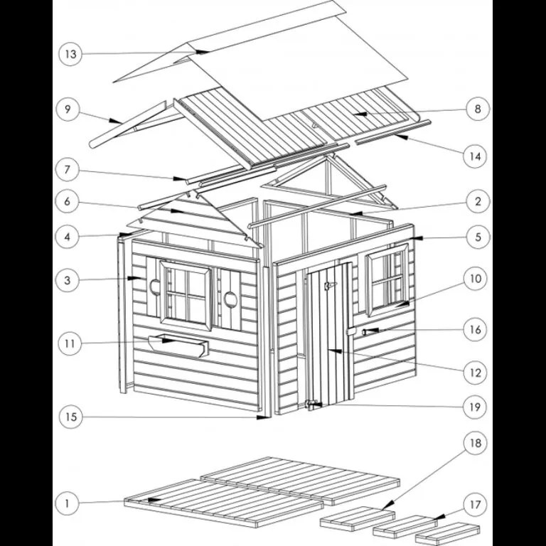 Dětský dřevěný domeček Chata