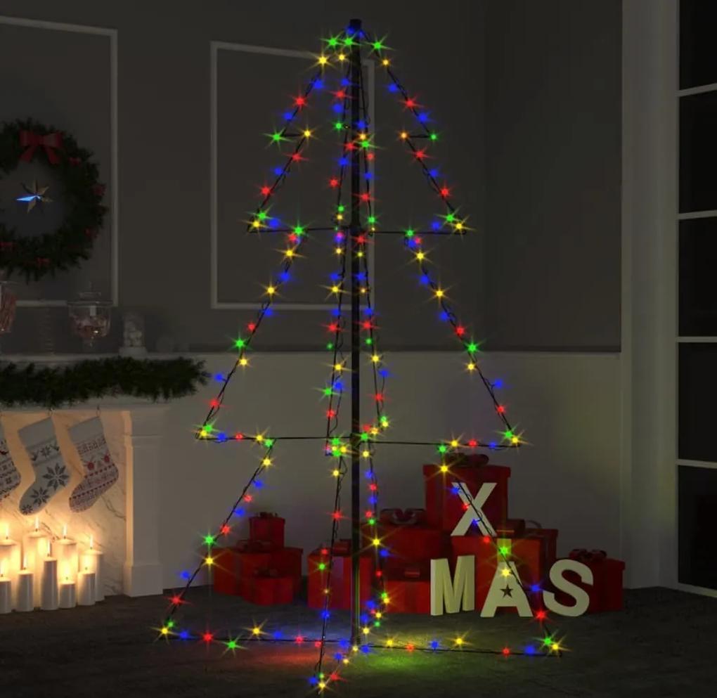 vidaXL Vánoční stromek kužel 200 LED diod dovnitř i ven 98 x 150 cm [328579] Barva: Modrá