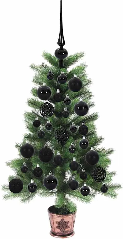 Vánoční stromeček s 150 LED diodami s stojanem Zelená 65 cm PE 3396292