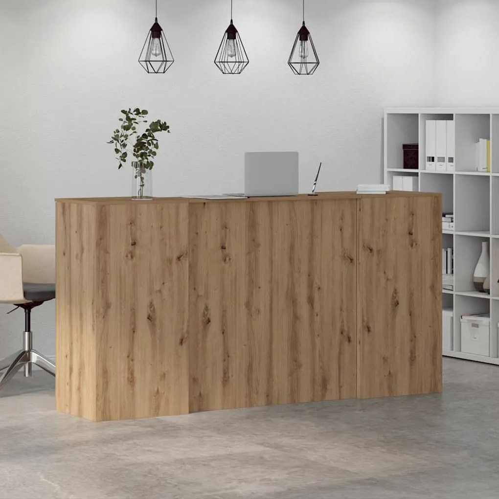 Recepční stůl dub artisan 200x50x103,5 cm kompozitní dřevo 3324186
