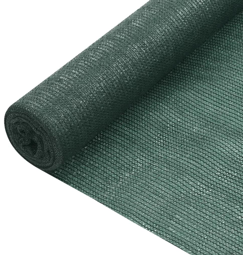 vidaXL Stínící tkanina zelená 1,2 x 10 m HDPE 75 g/m²