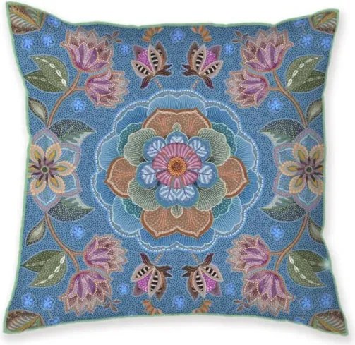 Pip Studio polštář Matata Blue 53x53cm, modrý (Dekorační polštář s výplní)