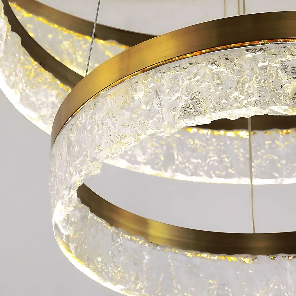 Toolight Toolight, LED závěsné osvětlení 60cm, 60W, 3000K, LHJ049-CP2, zlatá, OSW-60028