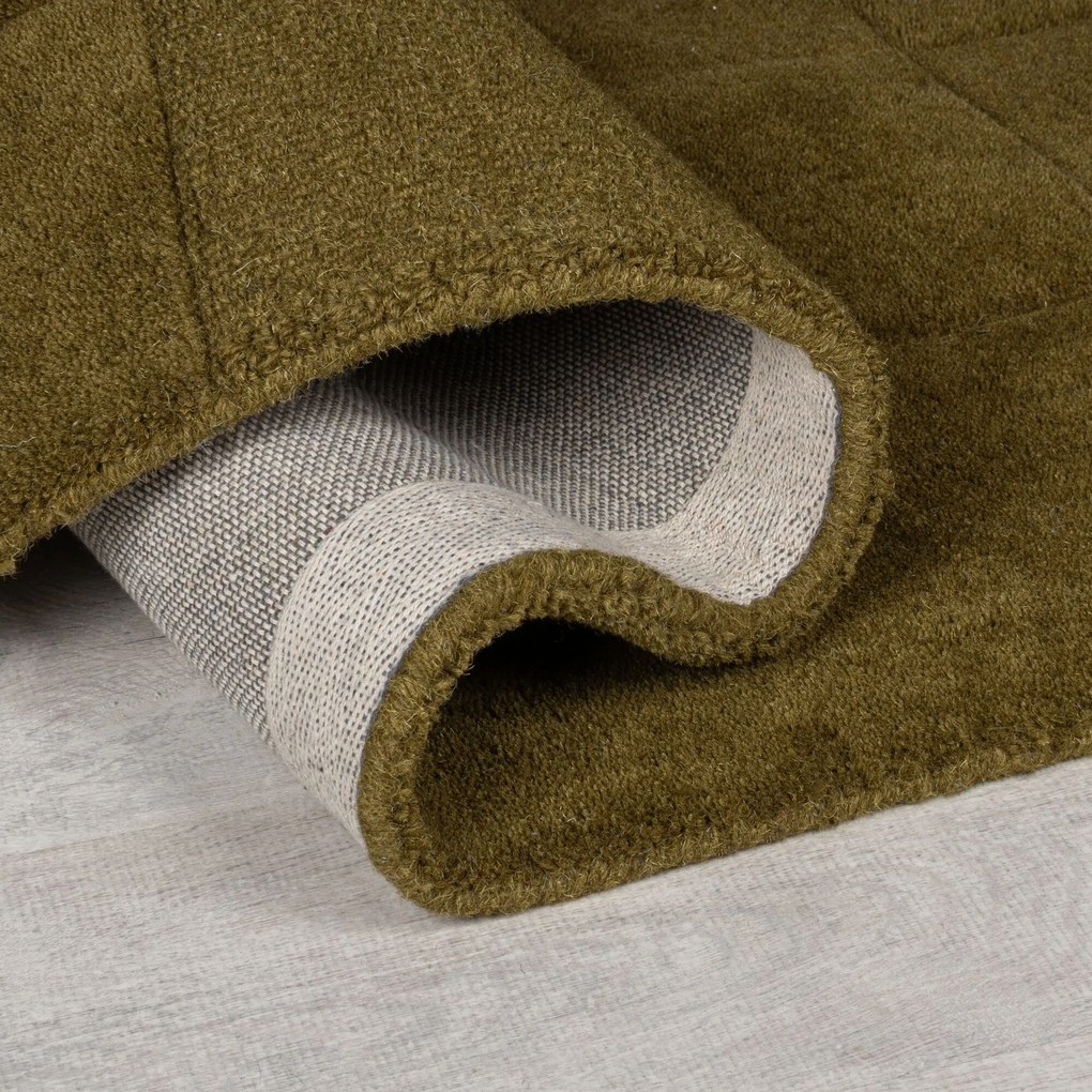 Flair Rugs, Kusový koberec Moderno Checkerboard Green, 200x290, zelená, chodba / předsíň