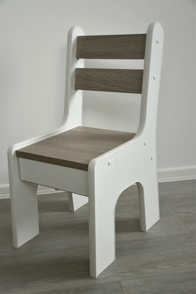 Vingo Dětská židlička s šuplíkem v dubovém odstínu