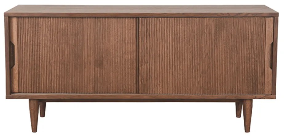 LABEL51 dřevěný příborník JULE tmavý 60x130 cm ME-70.033
